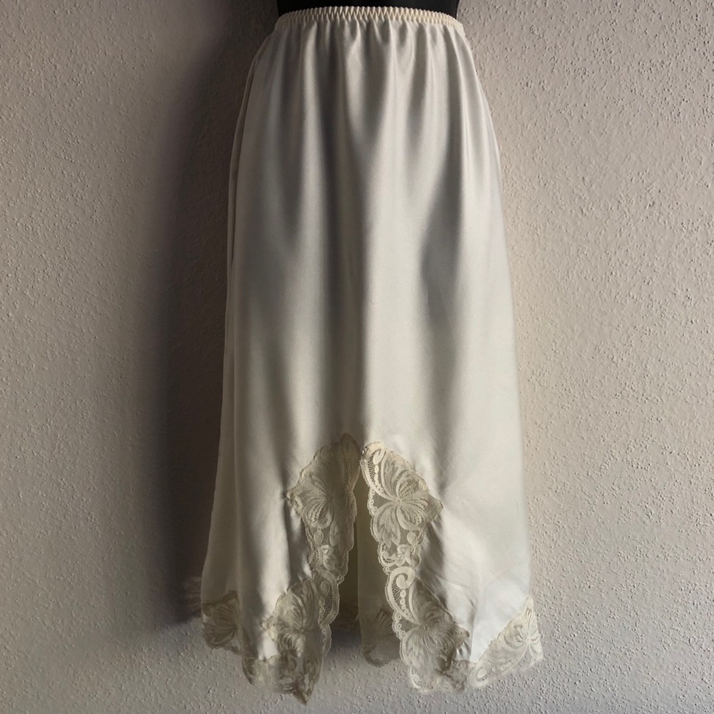 Rare 70s Vintage Victoria's Secret Slip Skirt - Gem